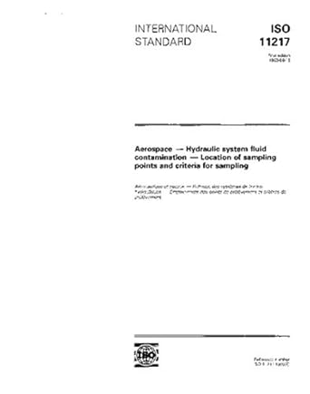 ISO 11217:1993, Aerospace - Hydraulic system fluid contamination - Location of sampling points ...
