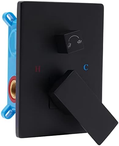 Shower Head Flow Control Valve Wall Mount Shut off Valve Dual Control ...