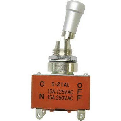 Amazon.co.jp: Lever Lock Toggle Switch Solder Terminal 2 Pole ON-OFF ...