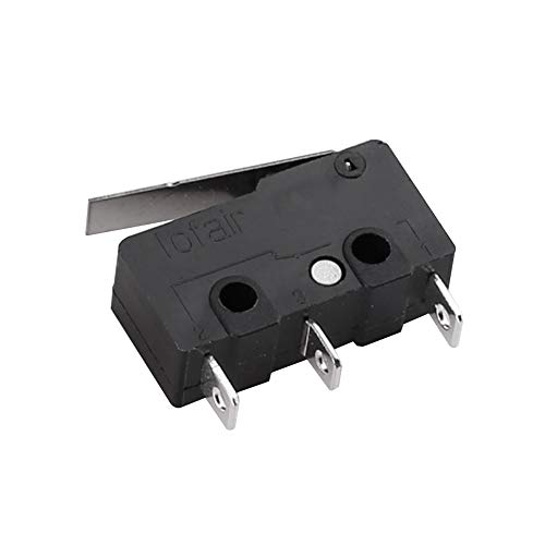 CLDIY Momentary Long Hinge Lever SPDT AC 5A / 125V 3A / 250V 3 Pins 1NO ...