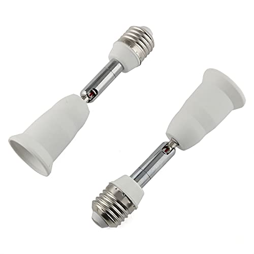 E-outstanding E27 Extension Socket 2PCS 360 Degree Bendable E27 to E27 ...