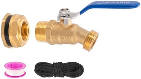 Amazon.com : BILAL Brass Rain Barrel Spigot Kit. 55 Gallon Water Tank ...