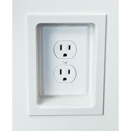 FastCap Electrical Trim Ring Cover for single outlets in white ...
