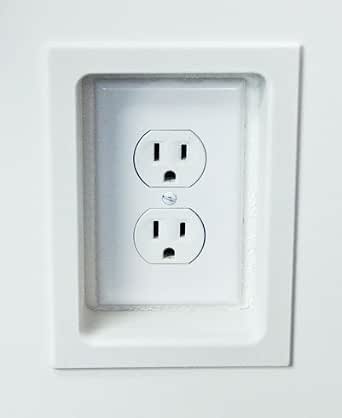 FastCap Electrical Trim Ring Cover for single outlets in white ...
