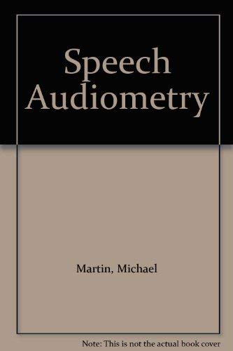 Speech Audiometry: 9780850666380: Medicine & Health Science Books ...