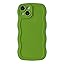 Amazon.com: Caseative Solid Color Curly Wave Frame Soft Compatible with iPhone Case (White ...