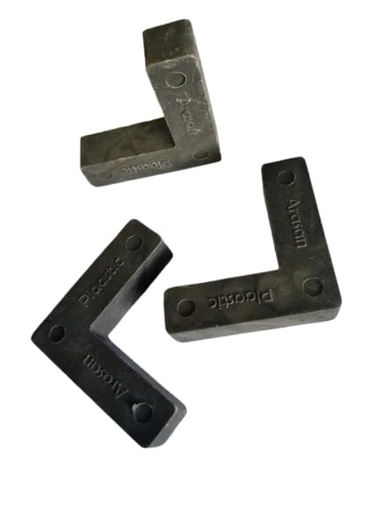 Zone Marketing PVC L Bracket/L Clamp Pack Of 10 Pcs (2.5 X 2.5 Inch ...