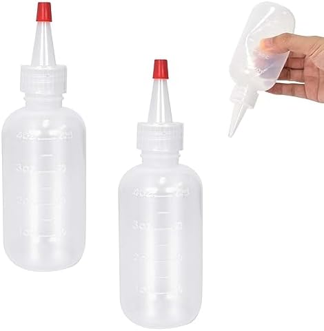 ZYFC 2 Pieces Applicator Bottle with Tip, 4oz/120ml Squeeze Bottle with ...