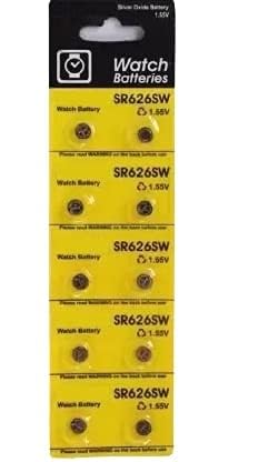 YTM (Pack of 10) Wrist Watch Batteries SR626SW LR626 377A AG4 1.55V ...