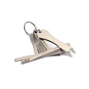 WHIZZO 9pcs Stainless Steel Understring Radius Gauge+Pin Puller Guitar ...