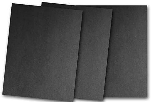 Amazon.com : Premium Smooth Matte Black Card Stock 20 Sheets - 80 lb ...