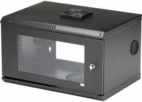 StarTech.com 2-Post 6U Wall Mount Network Cabinet w/ 1U Shelf, 19" Wall ...