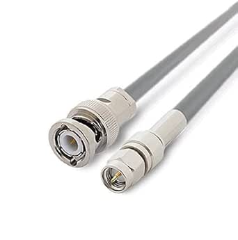 Amazon.co.jp: 同軸ケーブル 3D2V SMAP-BNCP (BNCP-SMAP) 20m (インピーダンス:50Ω) 3D-2V加工製作品 ツリービレッジ : 家電＆カメラ