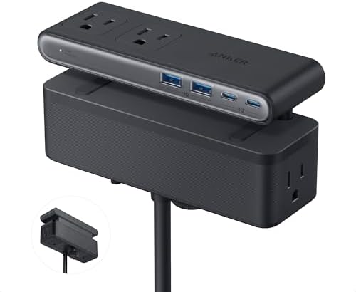 Amazon.com: Anker Nano Power Strip, Desk Clamp with 1500J Surge ...
