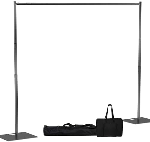 Amazon.com : HAYOHRT 10x10 ft Pipe and Drape Backdrop Stand Kit Heavy ...