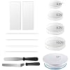 Amazon.com: Boyun Acrylic Cake Disc Set - Revolving Cake Turntable with ...