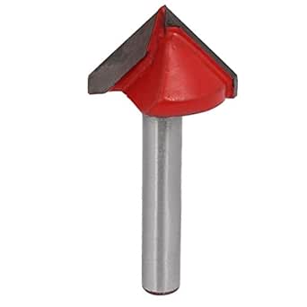 SJT® 6mm Shank 22mm Cutting Dia 90 Degree Woodworking V-Groove Router ...