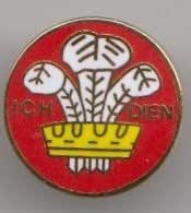 Amazon.com: 1000 Flags Wales Welsh Round Feathers Ich Dien Flag Badge ...
