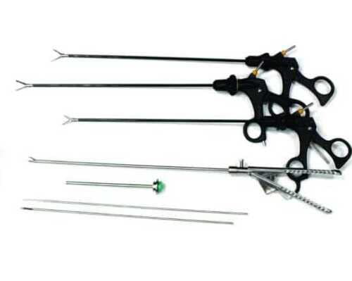 Laparoscopic Endo-Trainer with Complete Set Kit Endoscopy Instruments ...