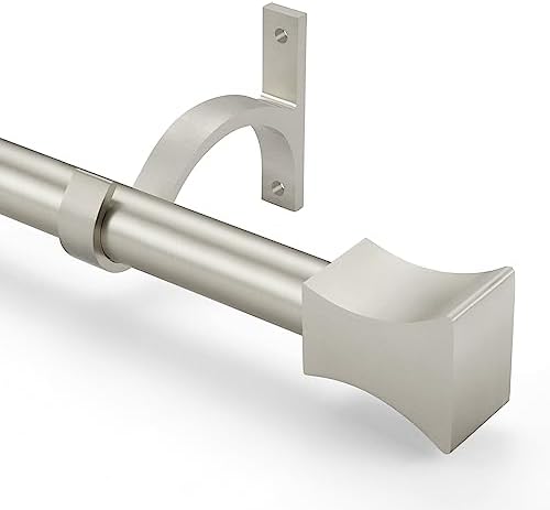 Amazon.com: Curtain rods, 1Inch Diameter Single Curtain Rod 28-48inch ...