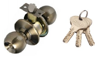 IPSA High Security Stainless Steel SS202 Antique Cylindrical Lock ...