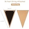 Amazon.com: jijAcraft 25PCS Black Pennant Flags, 16 Feet Pre-Strung ...