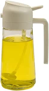 Amazon.com: KwalityDEALZ Spritz Oil - 2 in 1 Glass Oil Sprayer & Dispenser (White, 450ml), KD ...