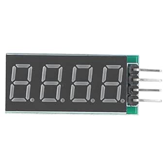 Digital Tube Module, 4 Digit 7 Segment Good Compatibility Multiple Characters LED Display Module ...