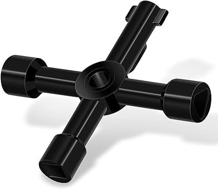 VASADIGITAL 4-Way Multifunctional Key, Cross Wrench, Universal Key for ...