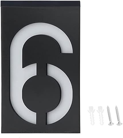 LED Solar House Number Light, Solar Powered Outdoor Address Number ...
