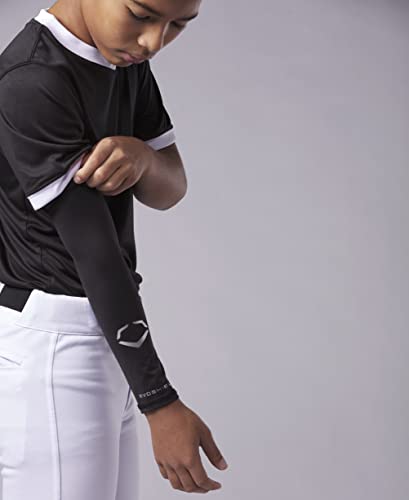 Snapklik.com : EvoShield Youth Solid Compression Arm Sleeve - Black