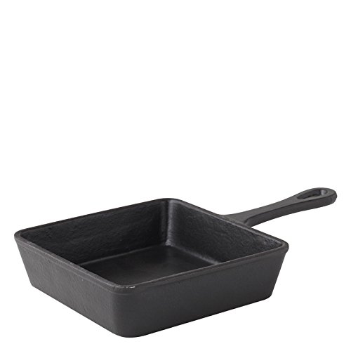 Utopia Cast Iron & Boards, MH6101-000000-B01006, Square Skillet 5.5 ...