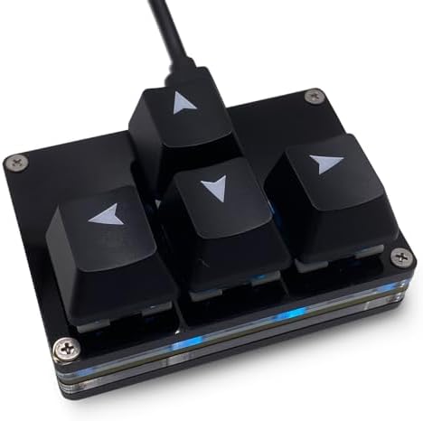 BTXETUEL Mini 4-Key Keypad WASD Arrow Key Keycaps Keyboard One-Handed ...