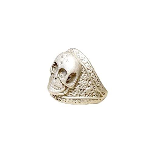 Amazon.com: SKULL CROSS RING - Skull Sterling Ring • Unique • Statement ...