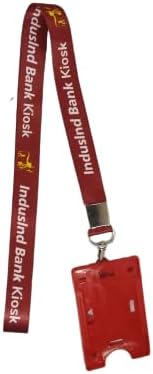 Indusind Bank Kiosk/Lanyards/Ribbons for ID Card with Free Red Holder ...