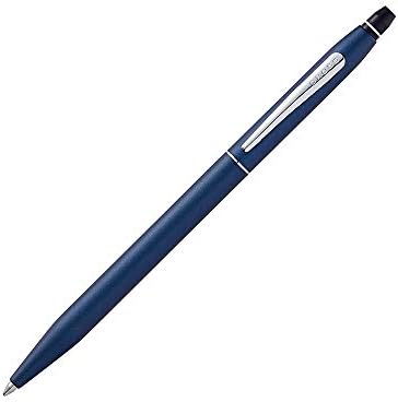 Cross Click Midnight Blue Ballpoint Pen with Bonus Slim Gel Refill ...