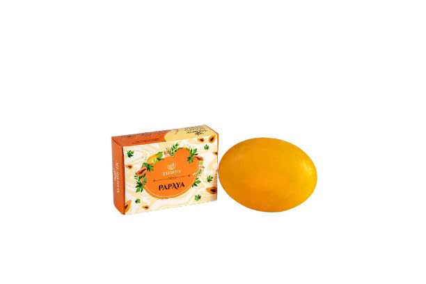 Buy Handmade Ayurvedic Papaya Soap For Men & Women Ideal For Glowing ...