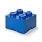 Amazon.com: LEGO Storage Brick 1-Stud, Blue, – Stackable Storage Box ...