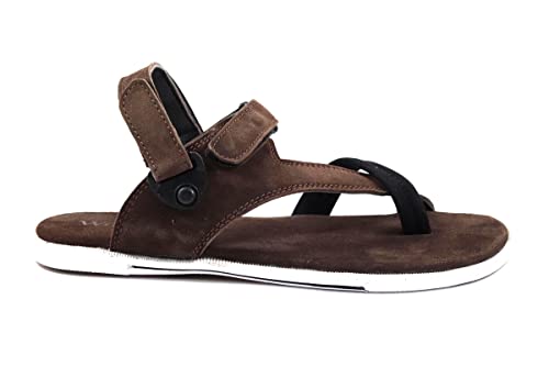 Buy WOMBLEY Men’s Genuine Leather Daily Office Wear Sandals Stylish All ...