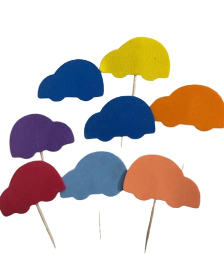 Prism Arts 50 Pcs Classic Cupcake Toppers | Foam Sheet Cutout Topper ...