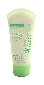 Amazon.com: PURE AloeCare Crema orgánica de reparación de manos de aloe vera, restaura tus manos ...
