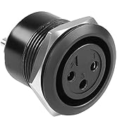 Amazon.com: QIANRENON XLR Male to Female Panel Mount Adapter - 3Pin ...