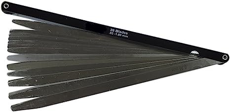 Mass Pro 12 inch long FEELER GAUGE | Steel Master Feeler Gauge (Black ...