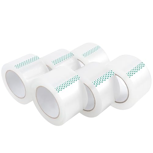Lichamp Heavy Duty Packing Tape 6 Rolls, Wide Packaging Tape, 3 in. x ...