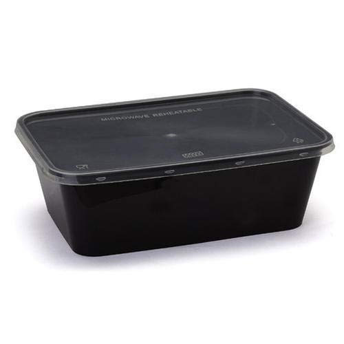 KRUM Rectangle Containers with lid for Food Storage 500ml Microwave ...