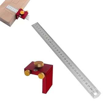 Amazon.com: GINTBN Carpentry Metal Scribe Tool, Stainless Steel Ruler ...