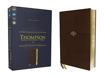 Amazon.com: NIV, Thompson Chain-Reference Bible, Leathersoft, Brown, Red Letter, Comfort Print ...
