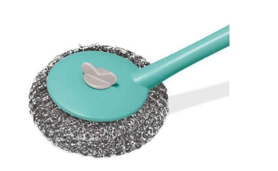 S B Stainless Steel Scrubber with Plastic Handle/Bartan Juna with Long ...