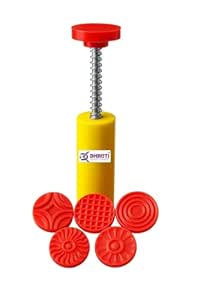 Dhruti Kitchen Equipments 5 Die Prasadi Peda Maker Hand Spring Push and ...