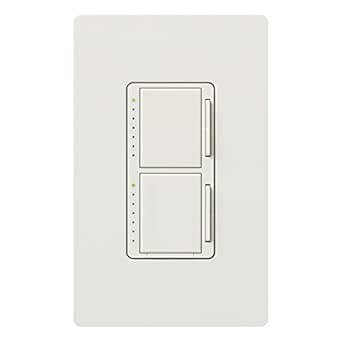 Lutron MA-L3L3HW-WH Maestro 300-watt Single Pole Dual Dimmer, White : Amazon.in: Home Improvement